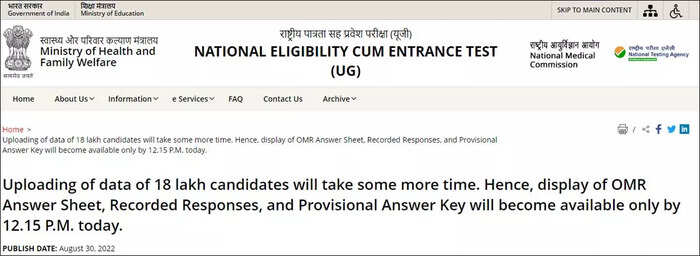 NTA releases NEET 2022 Answer Key soon, check details - The Times of India