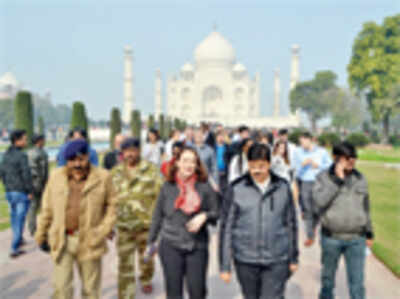 Taj turns fortress for Obama