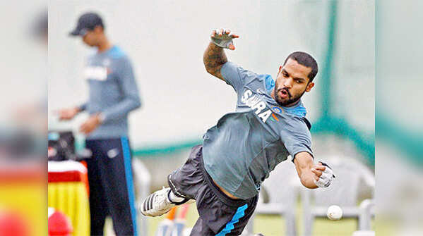 Indian team's practice session