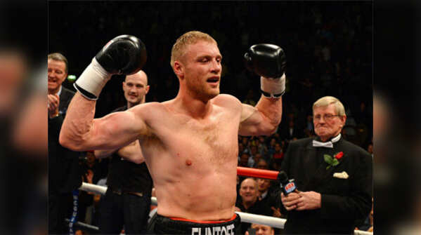 Andrew Flintoff's professional boxing debut