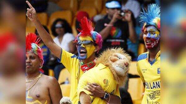 Colourful fans in Colombo