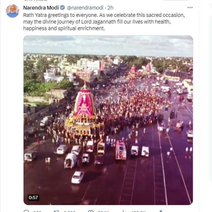 Jagannath Rath Yatra 2023 Live: Thousands of devotees arrive in Puri for Lord Jagannath's Rath Yatra