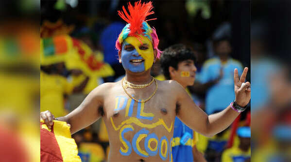 Colourful fans in Colombo