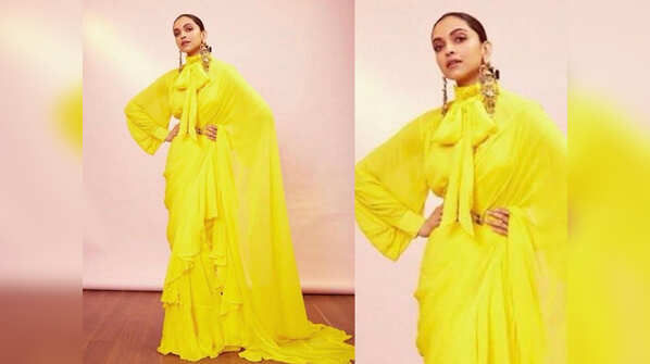 Deepika Padukone's sari look is perfect inspiration to dress up and ...