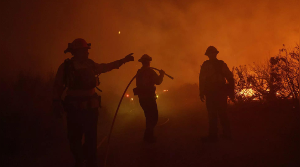 Wildfire visuals: Flames engulf north of Los Angeles, prompting evacuations