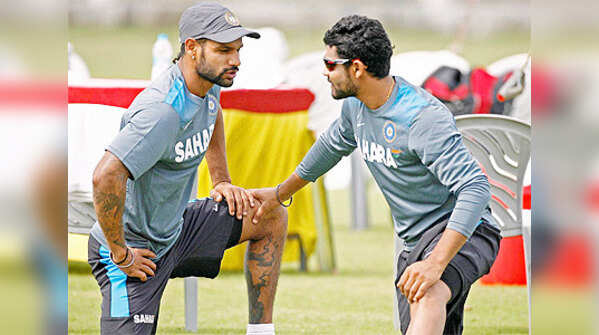 Indian team's practice session
