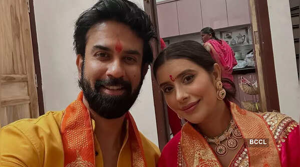 Charu Asopa and former husband Rajeev Sen’s Ganpati celebrations with ...
