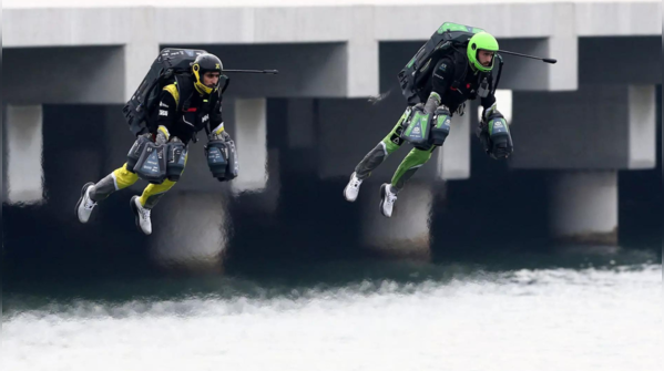 In pics: 'Iron Man' pilots light up Dubai skies in world's first jet ...