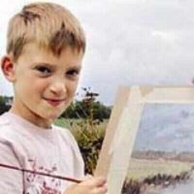 Mini Monet's paintings fetch A£250k in 15 mins