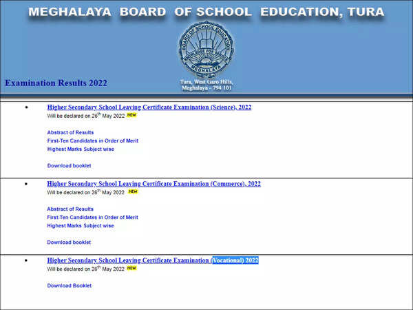 Meghalaya Board 10th & 12th Exam Time Table, Results, Admit Card, Syllabus