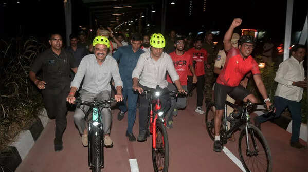 India’s first solar roof cycling track comes up in Hyderabad