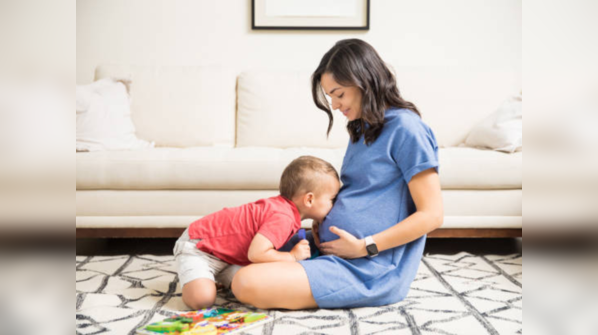 How do the first borns react to mom's second pregnancy?