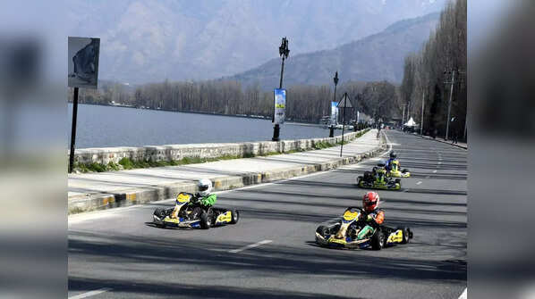 'In fast lane': Formula-4 race along banks of Dal Lake in Kashmir