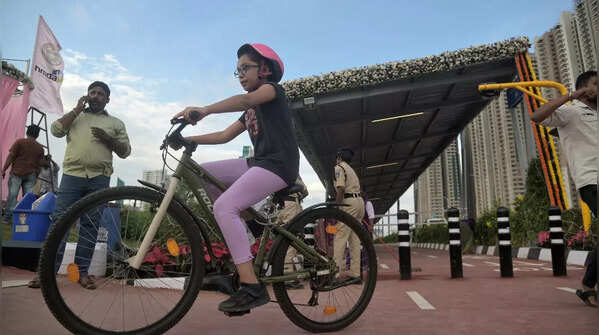 India’s first solar roof cycling track comes up in Hyderabad