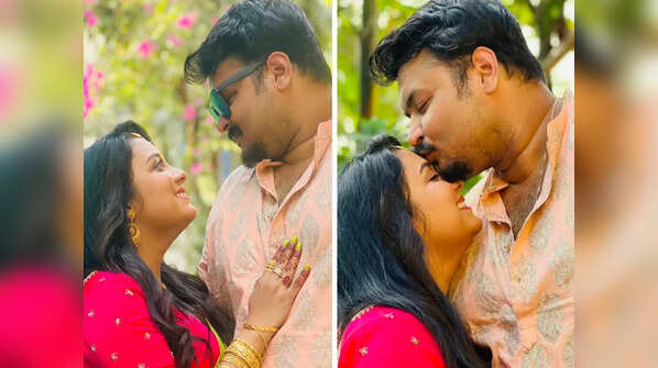 Mushy pics of newly married Sudipta Chakraborty and Swarna Shekar Joardar