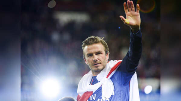 Tearful David Beckham bids farewell