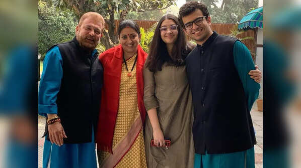 Smriti Irani's family photos: Actress-turned-politician is a doting mom ...