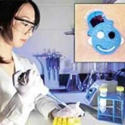 Smiley tattoo hides new medical sensor