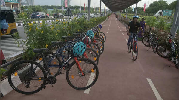 India’s first solar roof cycling track comes up in Hyderabad