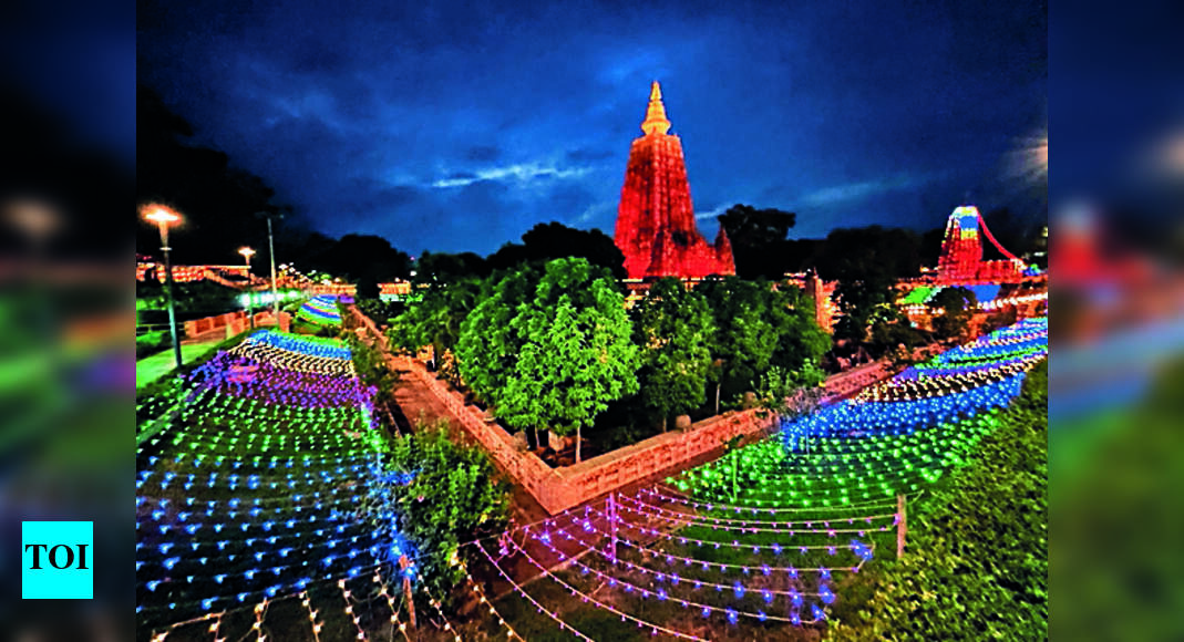 Mahabodhi Temple Decked Up For Buddha Jayanti | Patna News - Times of India