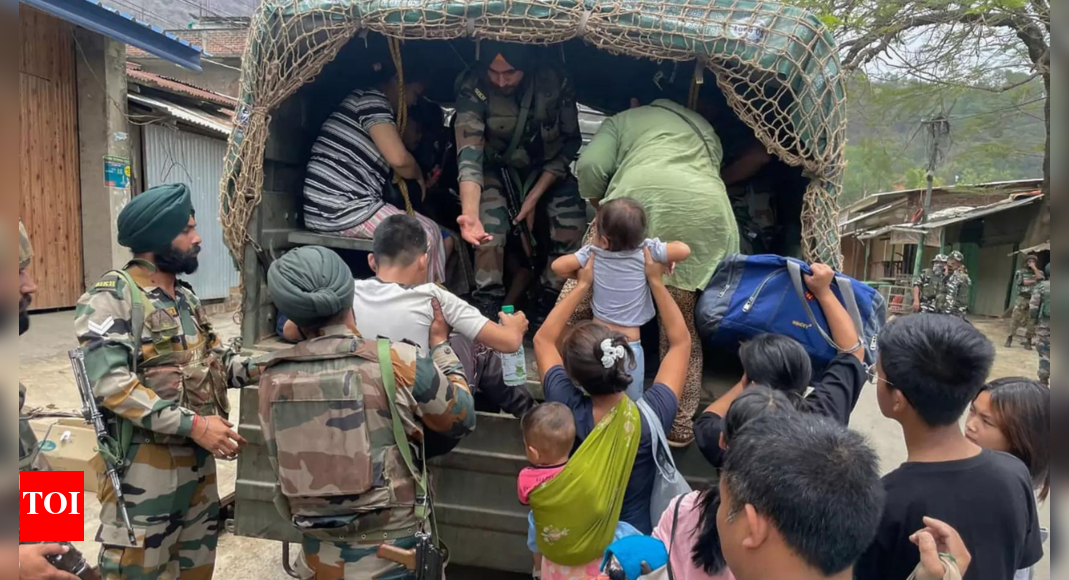 Army drones, helicopters on watch in violence-hit Manipur, 23,000 ...