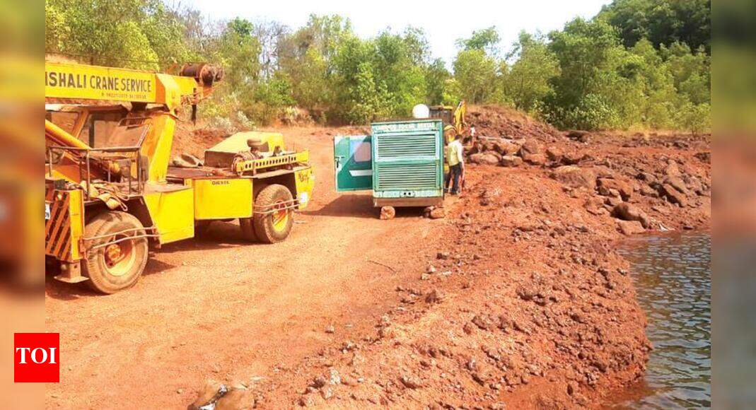 As preventive measure, WRD pumps extra water into the Khandepar river ...
