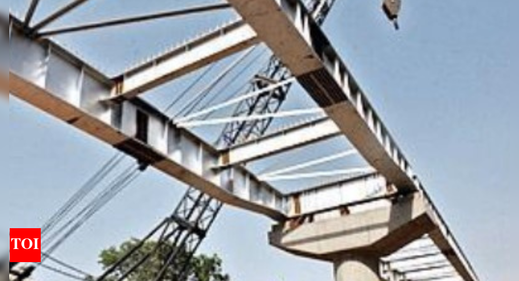 Work in full swing for Patna's first double-decker flyover | Patna News ...