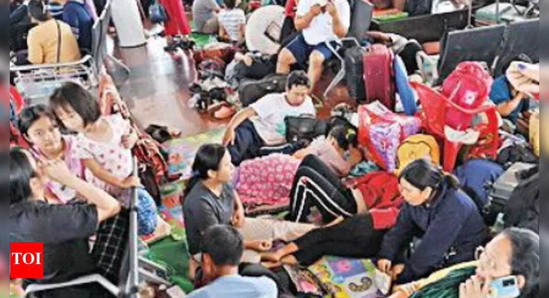 Imphal Airport Resembles ‘refugee Camp’, Press Barred Inside | Imphal ...