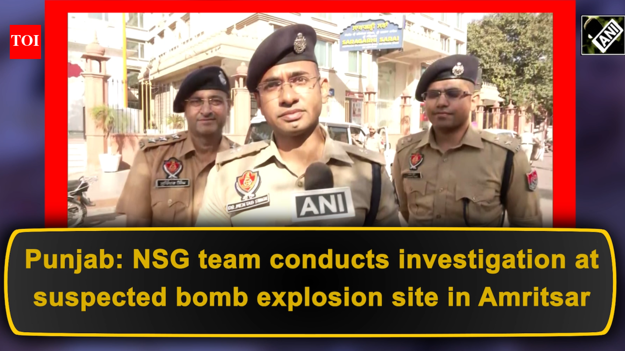 NSG team conducts investigation at suspected bomb explosion site in ...