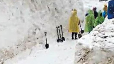 Snowfall at Badri, Gangotri shrines; Dehradun sees hail | Dehradun News ...