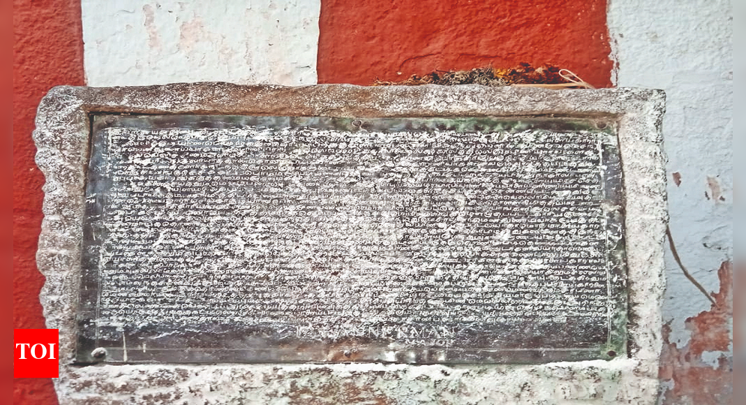Copper Inscription Of Kattabomman’s Death Found | Chennai News - Times ...