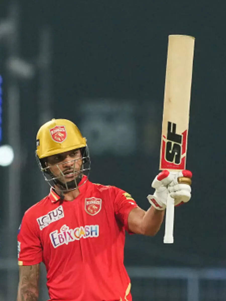 Shikhar Dhawan becomes just the 3rd batter to hit 50 IPL fifties | Times of India