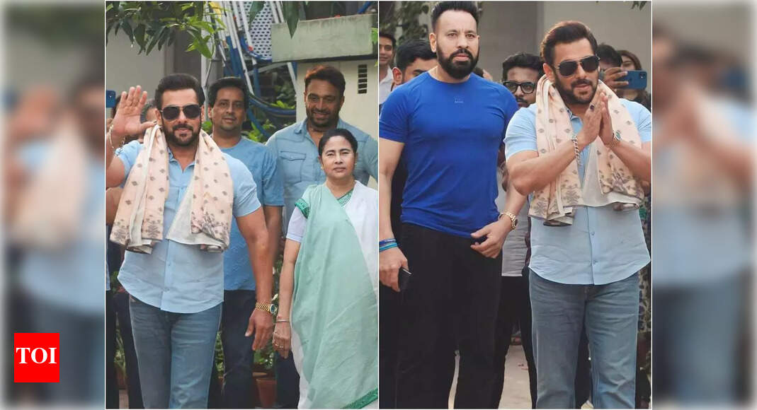 Salman Khan meets CM Mamata Banerjee at her Kalighat residence ahead of his concert | Hindi ...