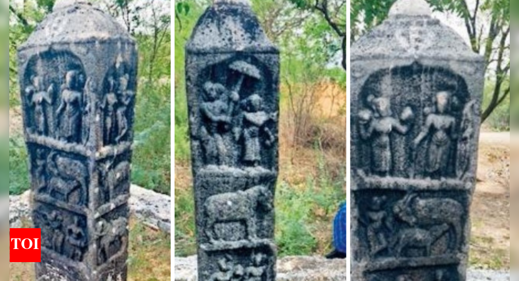 Ancient three-tiered memorial stone unearthed in Usilampatti | Chennai ...