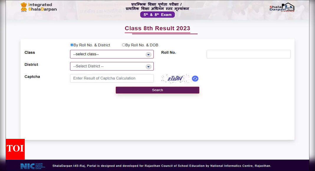 RBSE 8th Result 2023 (Out) Live: Rajasthan board Class 8 results ...