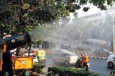Smog guns, extra vigil for clean air | Delhi News - Times of India