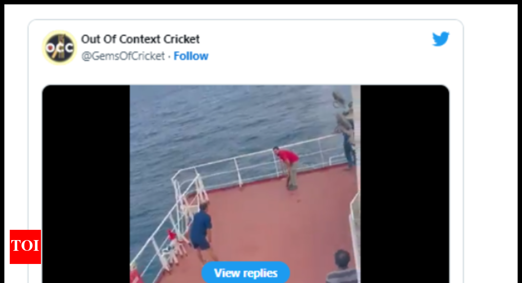 Ship crew's unique tethered ball trick goes viral on social media ...