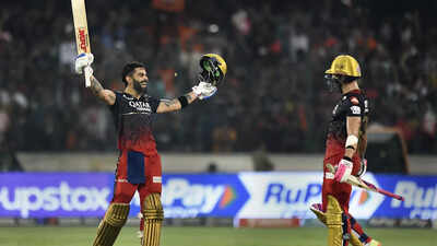 Virat Kohli record IPL century keeps RCB in the Playoffs race | Cricket News - Times of India