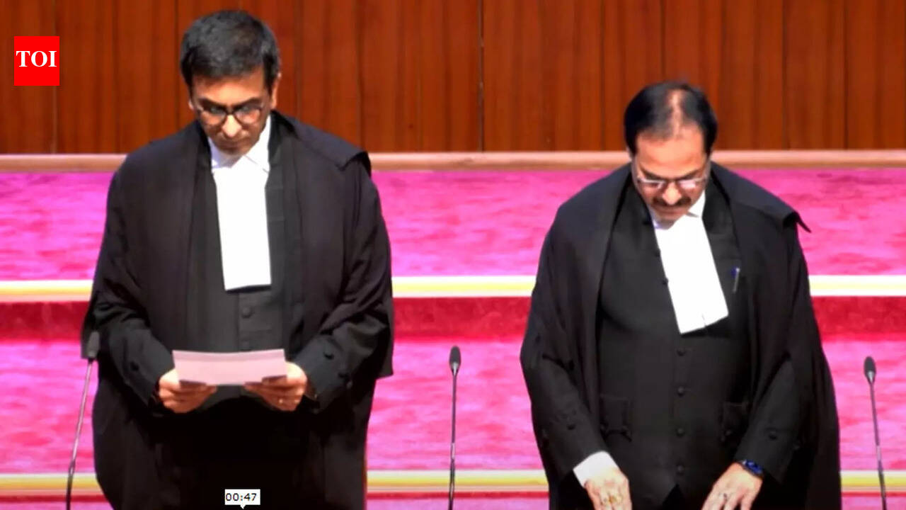 Justice Prashant Kumar Mishra, senior advocate KV Viswanathan sworn in ...