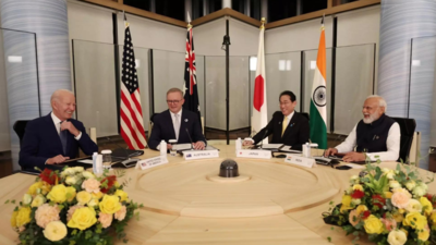Quad countries make thinly veiled swipe at Beijing - Times of India