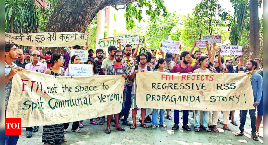 Protest On Ftti Campus Against ‘kerala Story’ Show | Pune News - Times ...