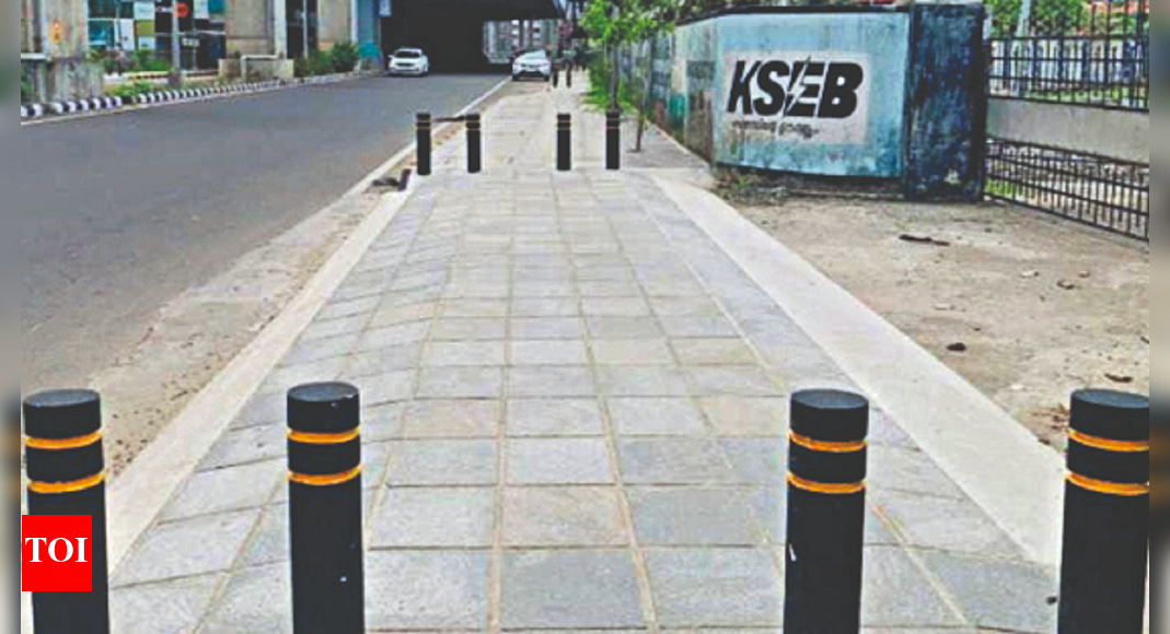 Kmrl To Develop More Modernized Footpaths | Kochi News - Times of India