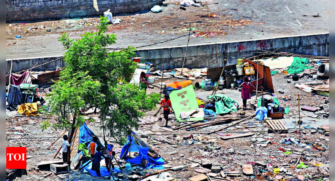 Illegal slum dwellers return to PMRDA land, locals demand immediate ...