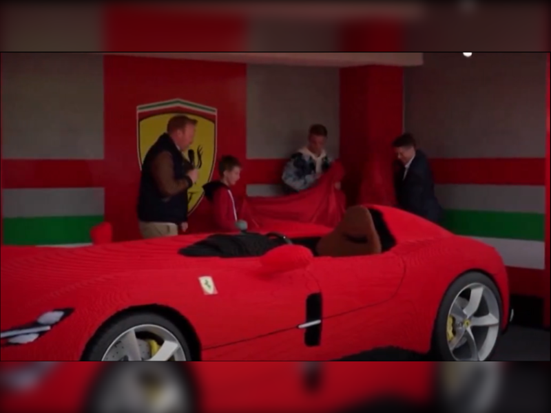 Ferrari Menza made of Lego goes on display in Denmark - Times of India
