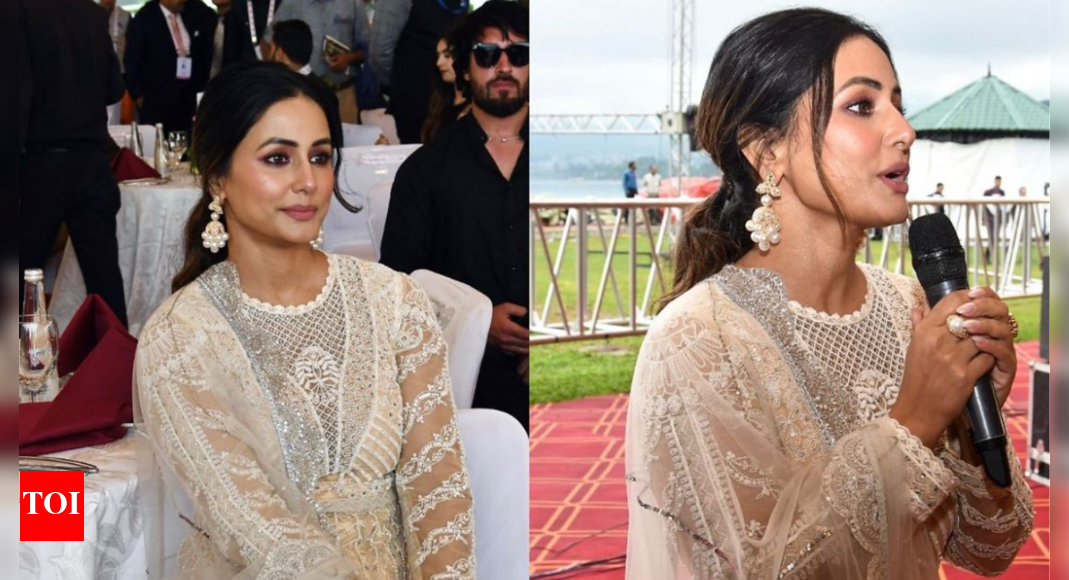 After RRR fame Ram Charan, TV actor Hina Khan attends the G20 Summit ...
