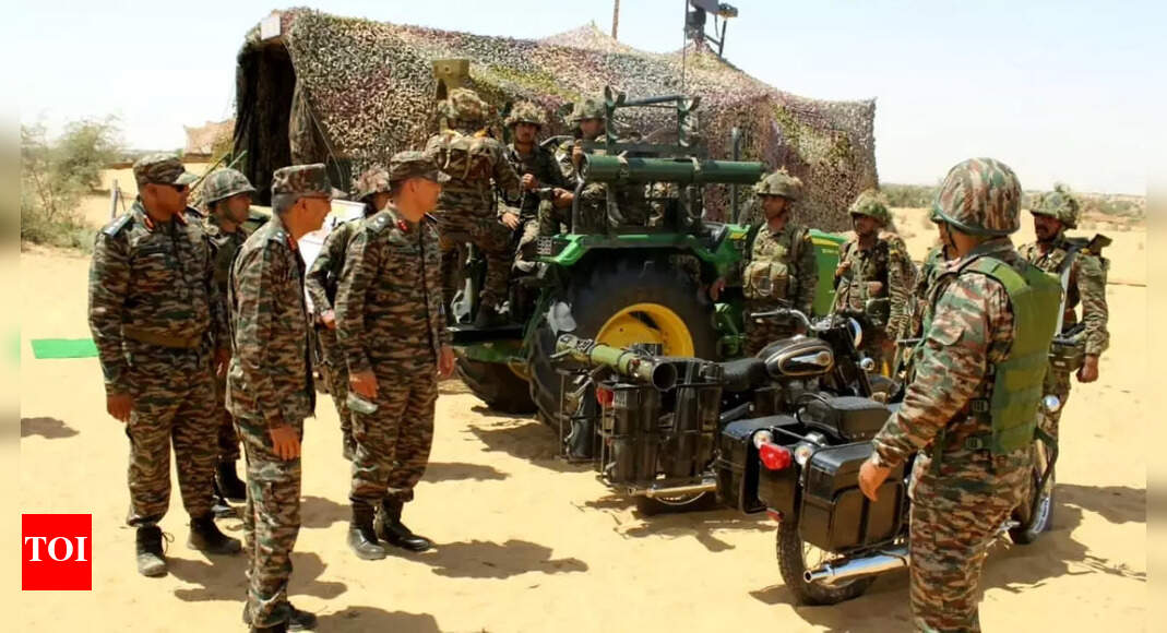 Army conducts exercise Sudarshan Shakti along Western border | India ...