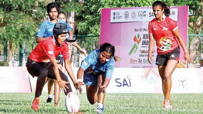 With touchdown, rugby girls make a splash at Khelo India | Lucknow News ...