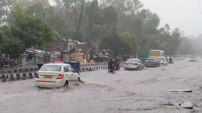 ...on roads, waterlogging and traffic jams again make for chaos story ...