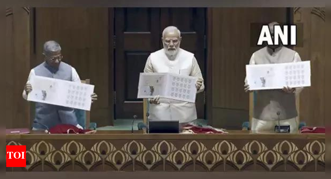 Parliament: Special Rs 75 coin launched to mark inauguration of new Parliament | India News ...