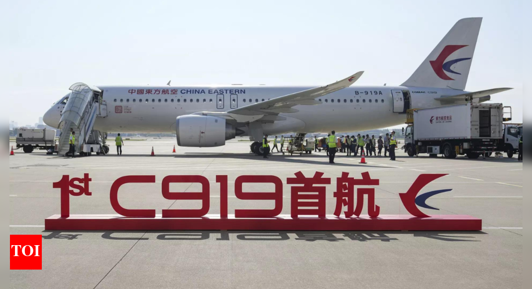 China's first domestically built passenger plane successfully makes its ...
